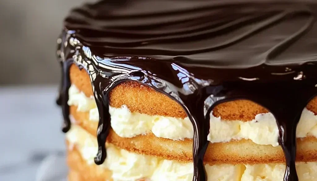 Boston Cream Cake Recipe - Classic Homemade Dessert